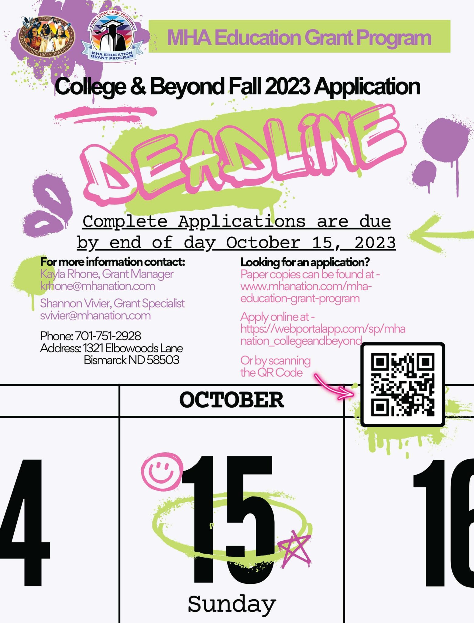 College & Beyond App Deadline | North Segment