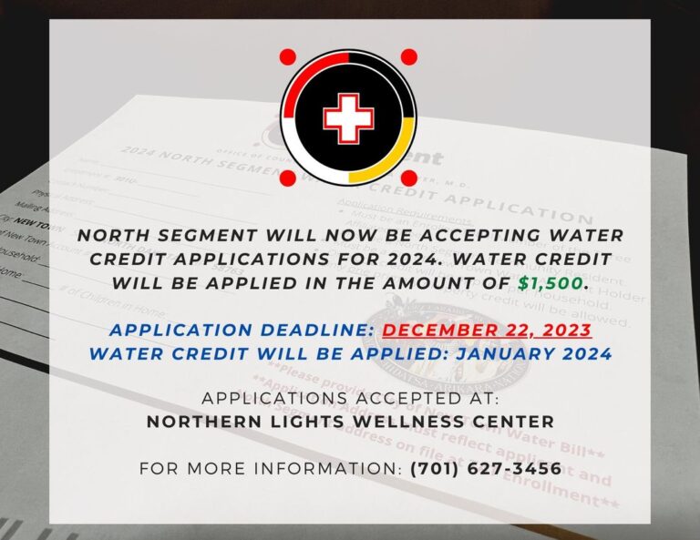 Now Accepting: 2024 North Segment Water Credit Applications | North Segment